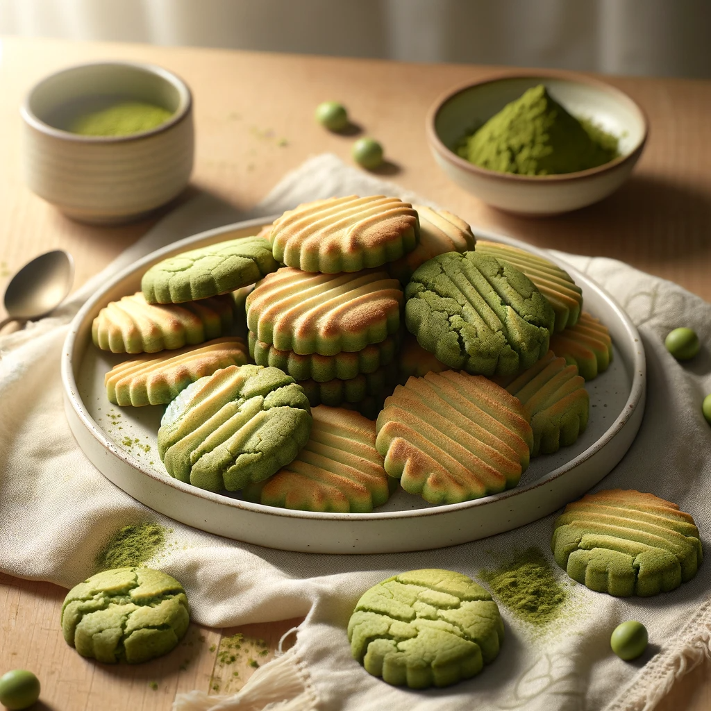 Biscuits sablés au matcha