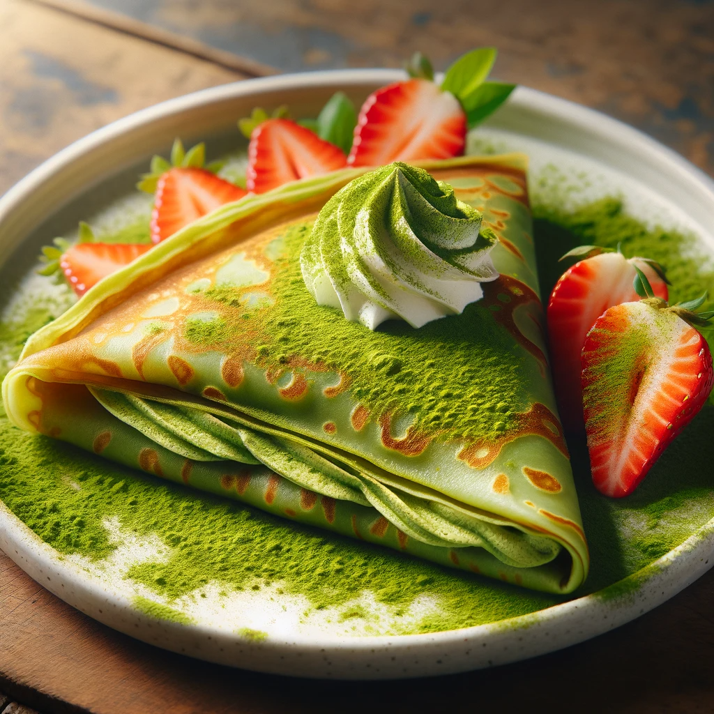 Crêpes au Matcha