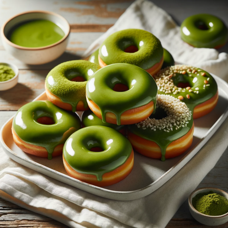 Donuts au matcha