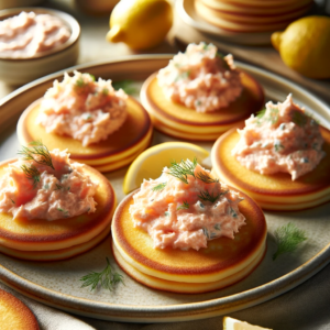 Blinis au saumon fumé