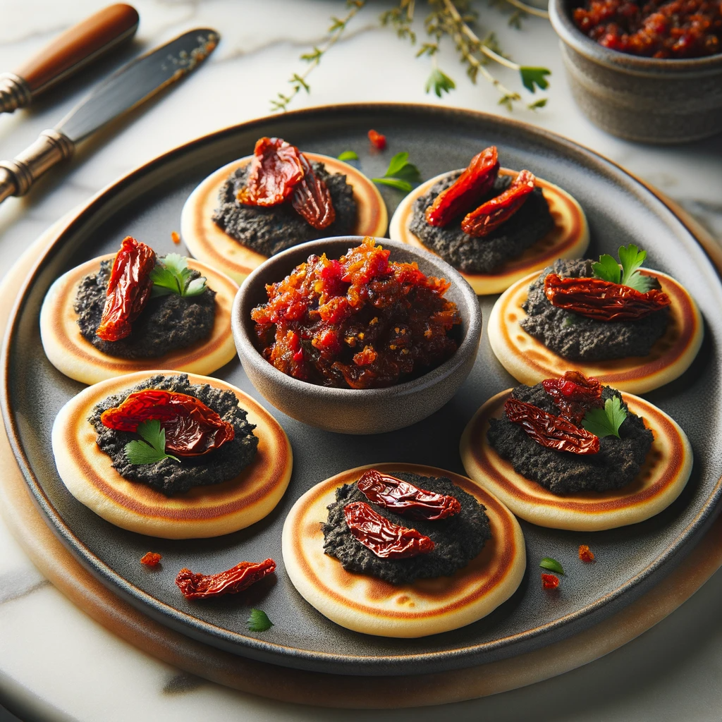 Blinis à la mousse de foie gras