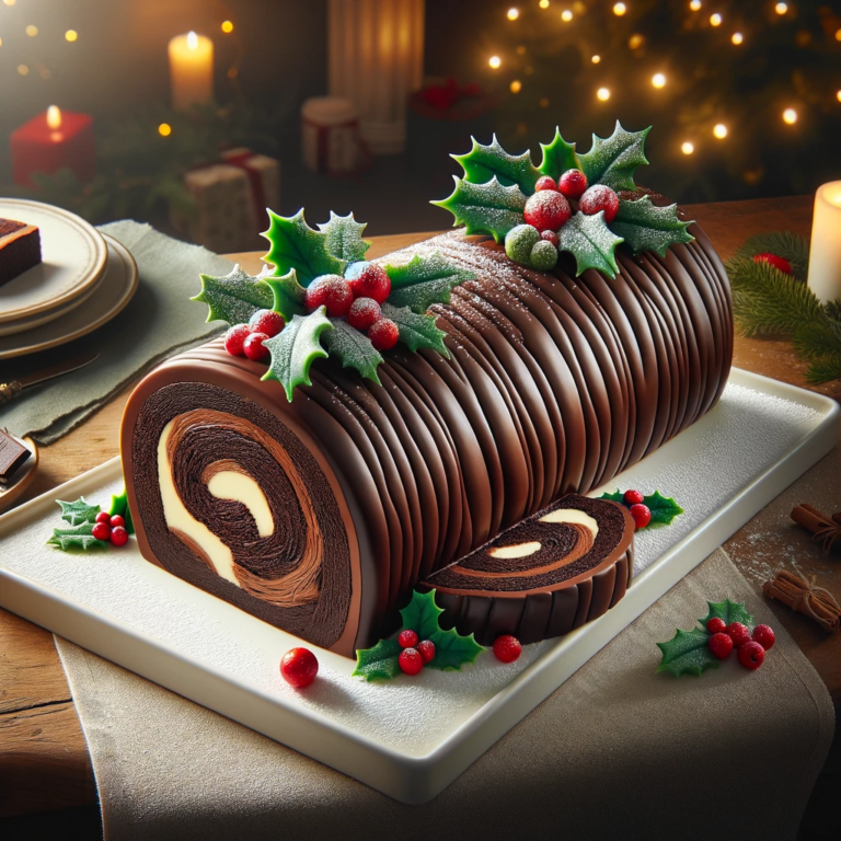 Bûche de Noël tiramisu