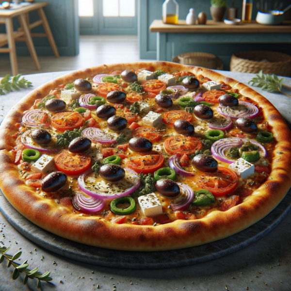Pizza à la grecque
