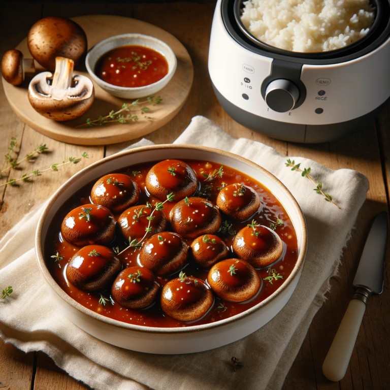 DALL·E 2024-01-02 08.34.16 - A home-cooked presentation of Champignons ...