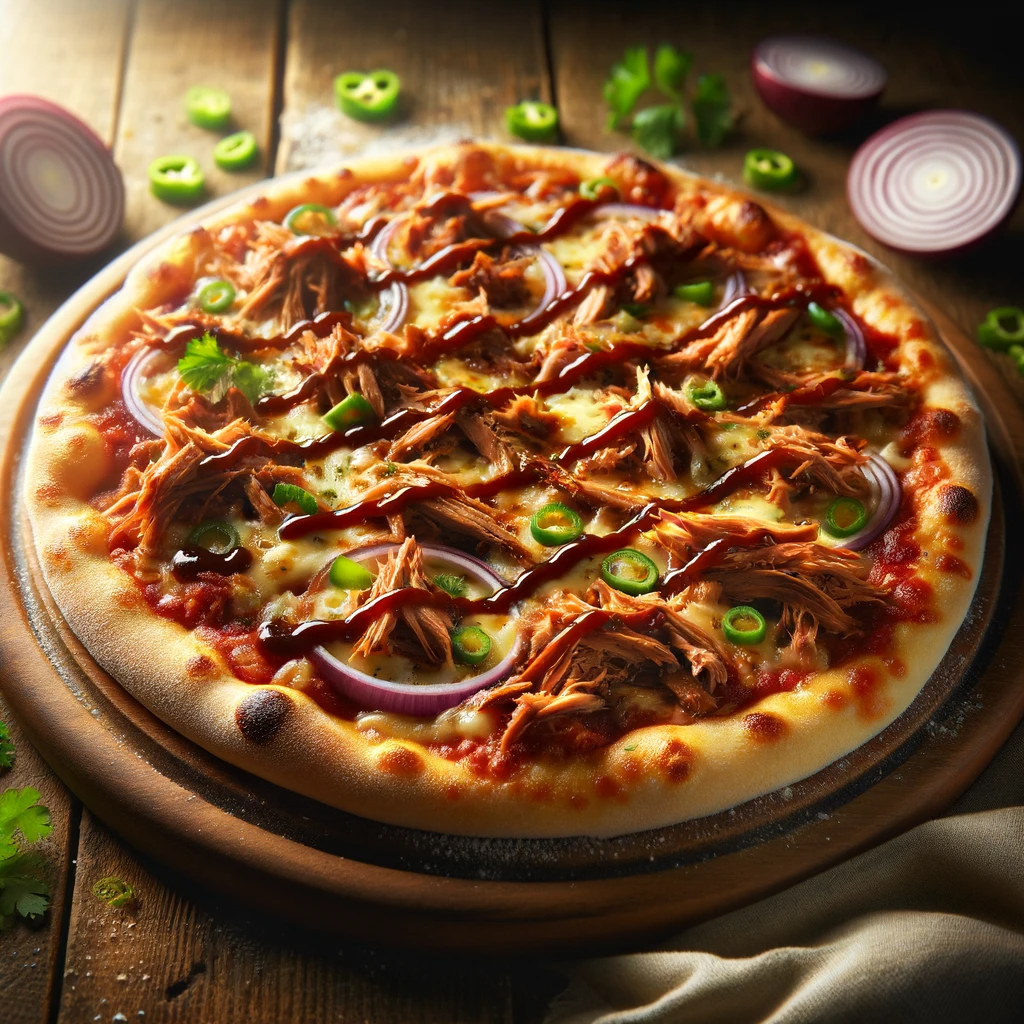 Pizza au Pulled Pork