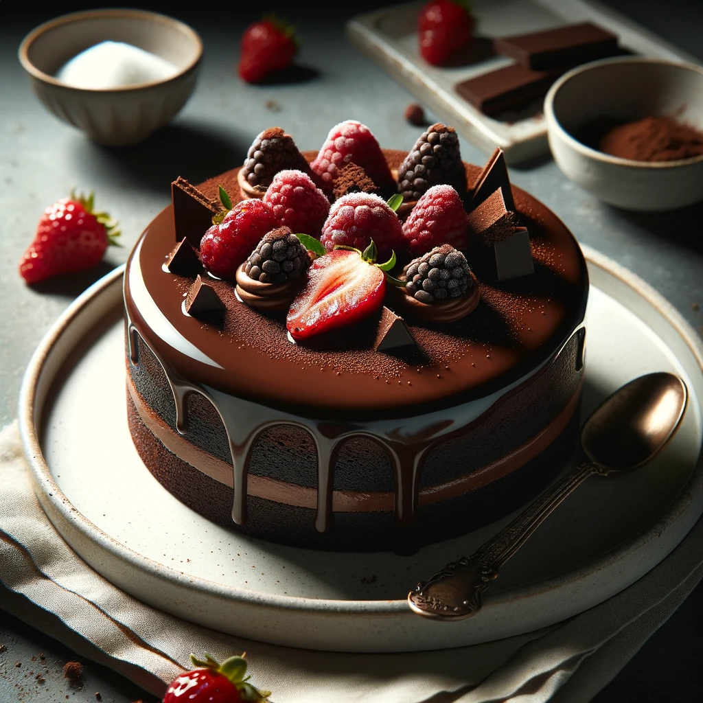Gâteau au chocolat végétalien