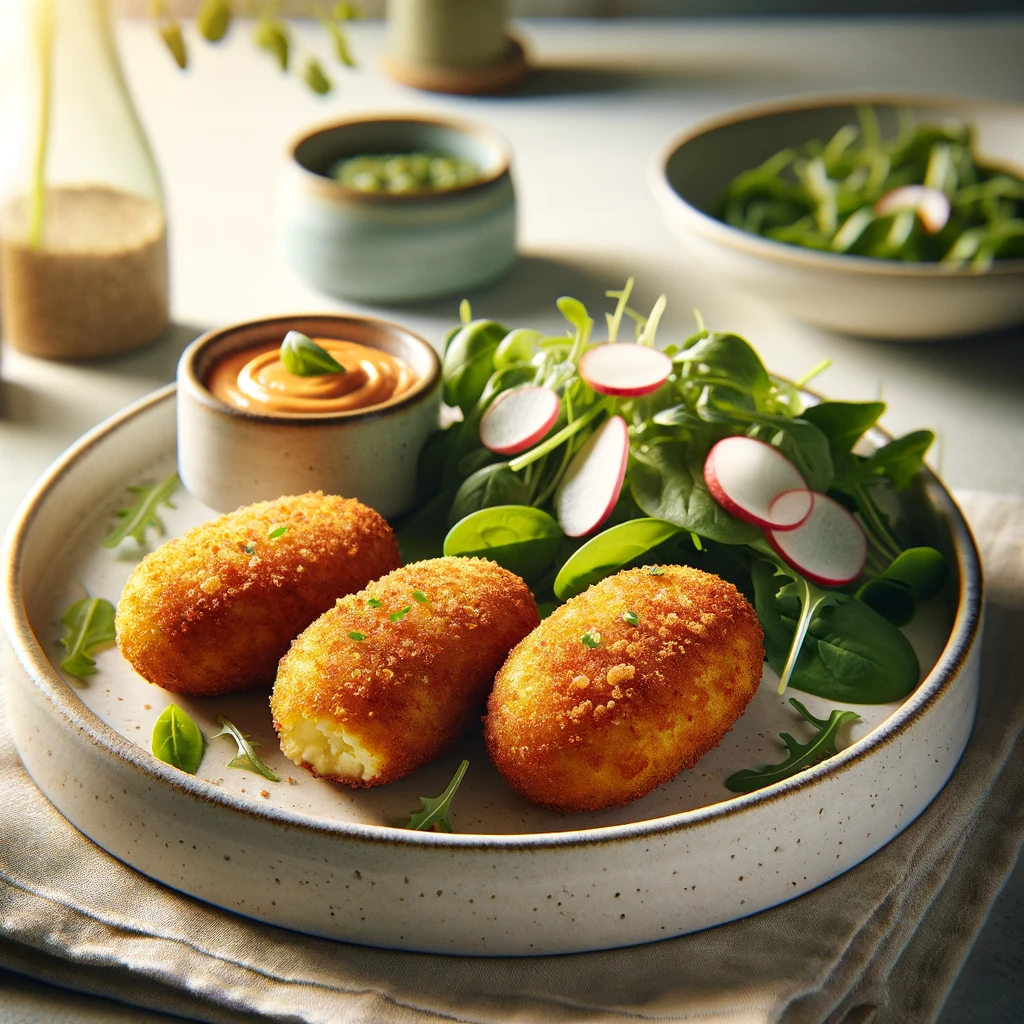 Croquettes de pomme de terre végétariennes