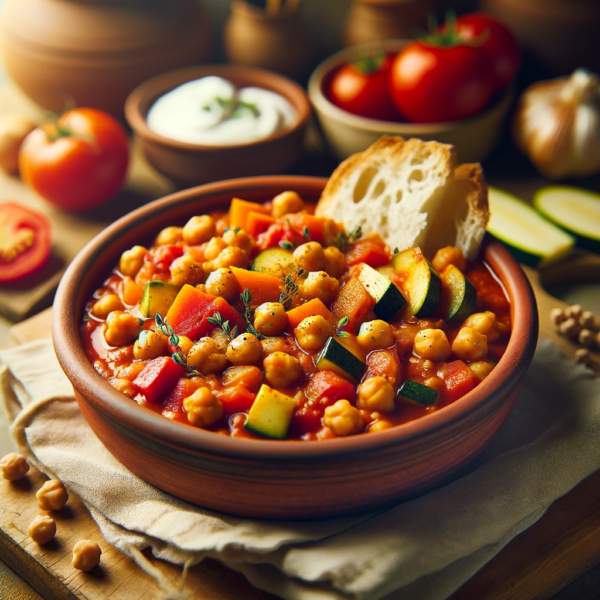 Tagine de légumes aux pois chiches