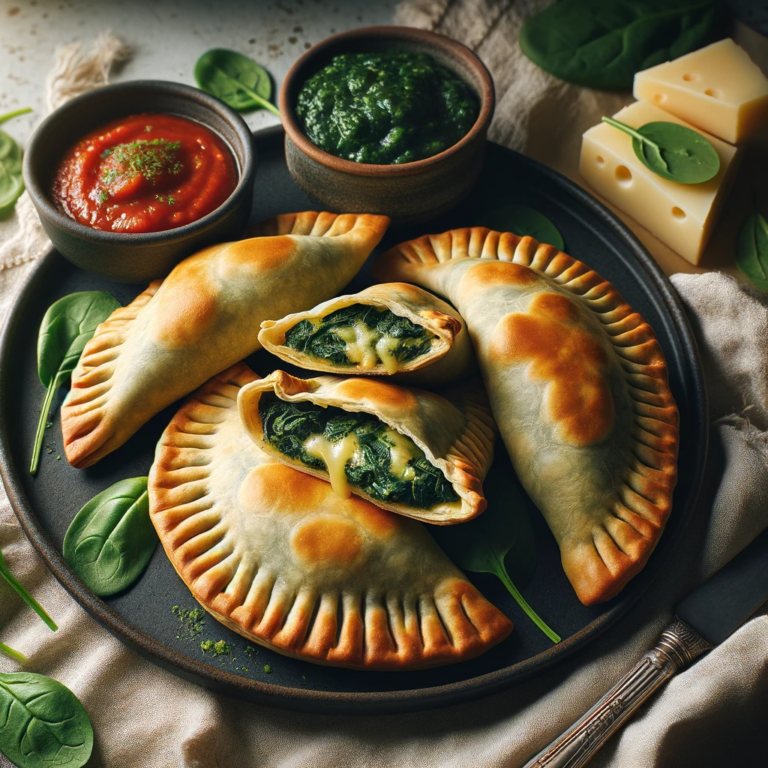 Empanadas aux épinards végétariennes
