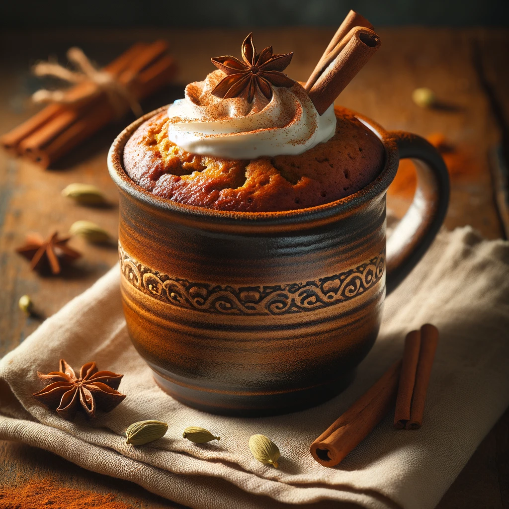 Mug Cake au Thé Chai