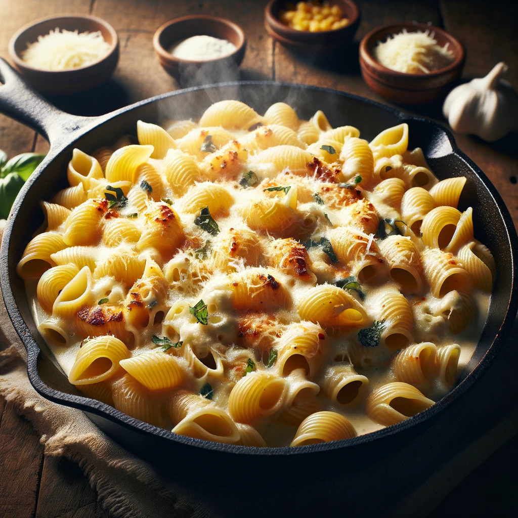 One pot pasta aux quatre fromages
