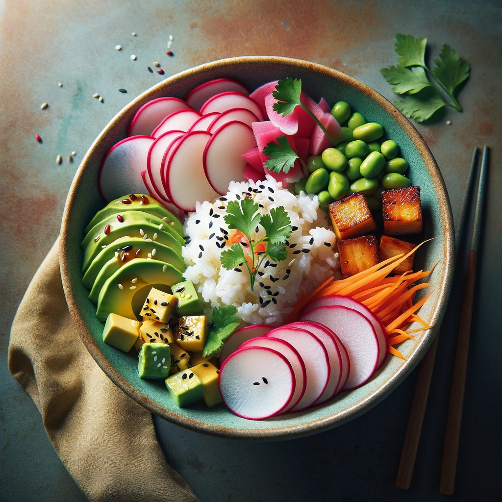 Poke Bowl au Radis Mariné
