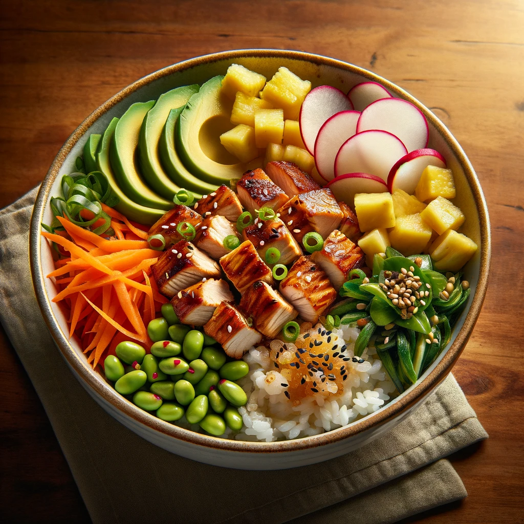 Poke bowl au poulet