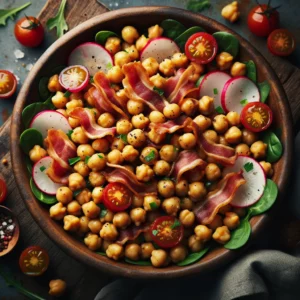 Poêlée de pois chiches et chorizo