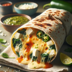 Burritos au poulet teriyaki