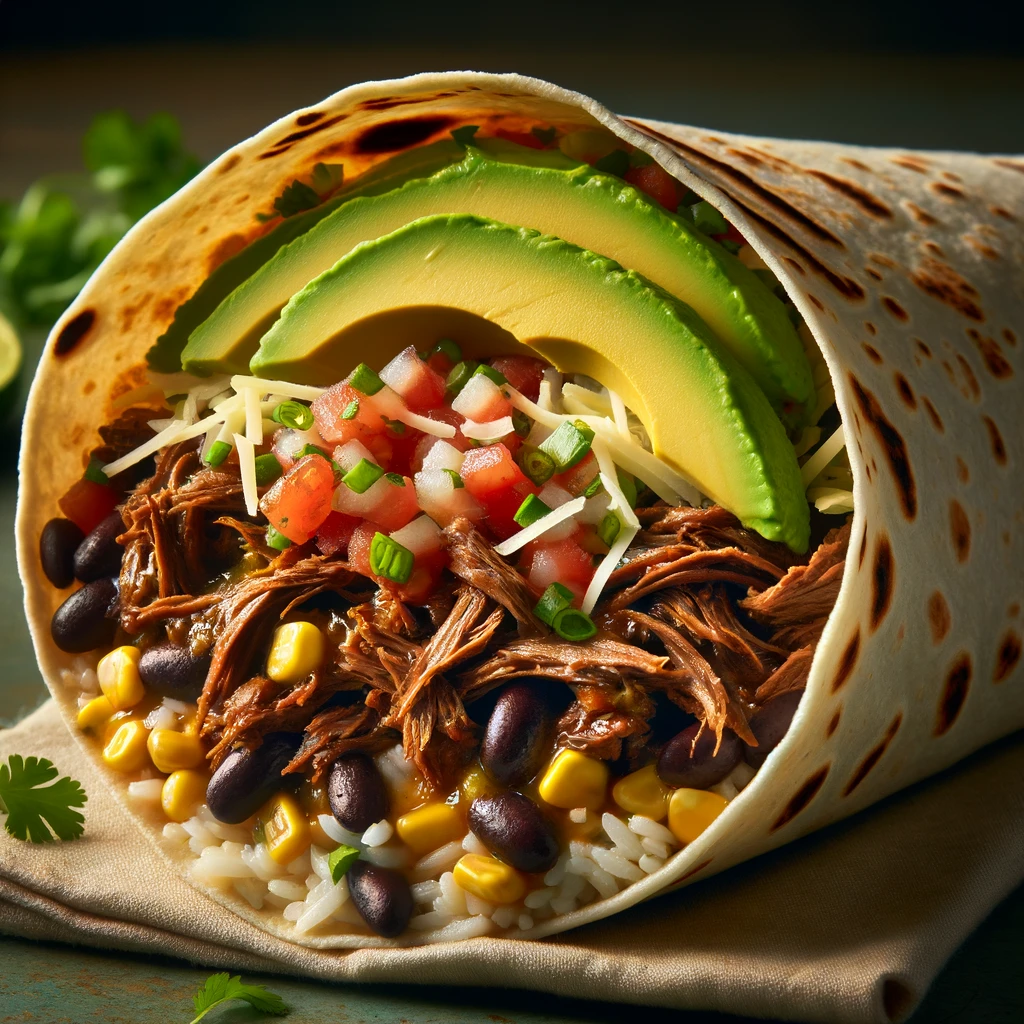 Burritos au bœuf Barbacoa