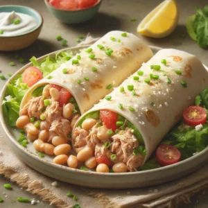 Burritos au saumon et avocat