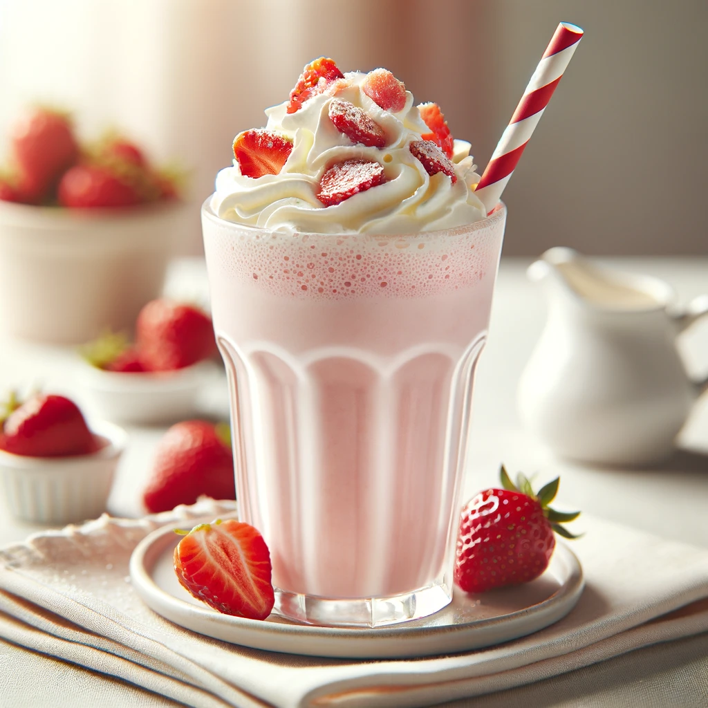 Milkshake aux fraises