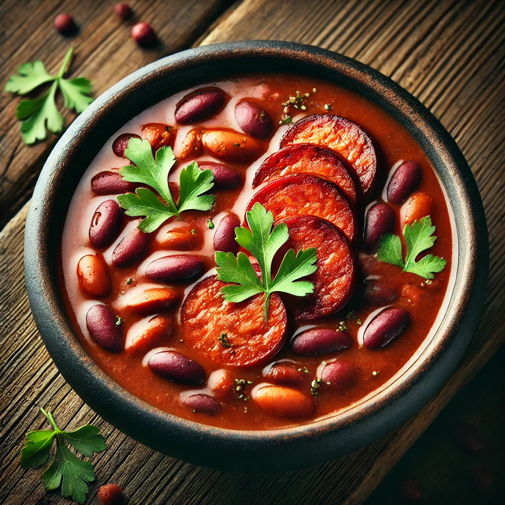Potage de haricots rouges et chorizo