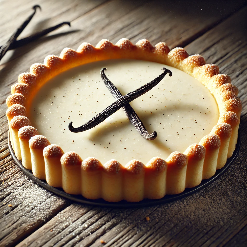 Tarte au fromage blanc et à la vanille