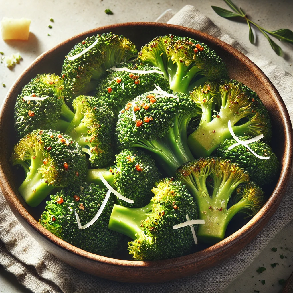 DALL·E 2025-01-13 09.19.54 - A realistic depiction of roasted broccoli ...