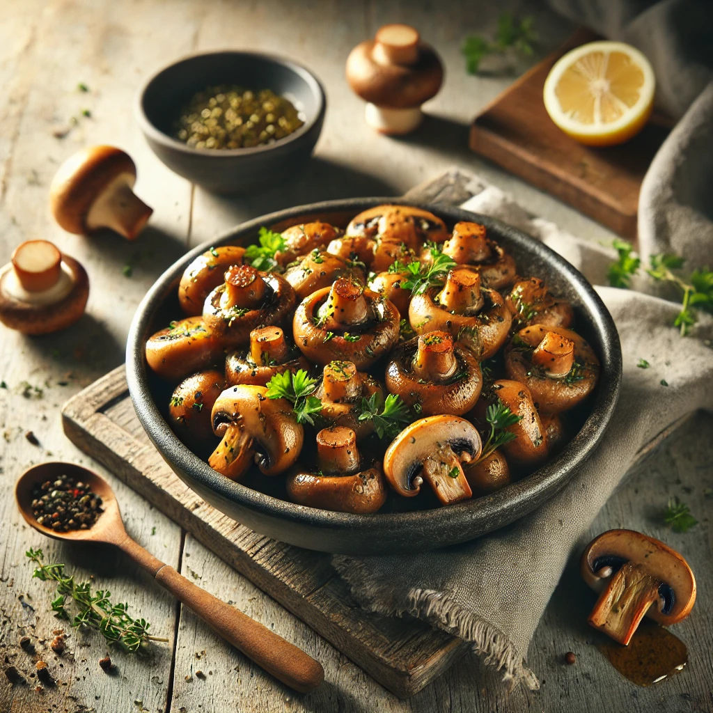 Champignons sautés à l'air fryer