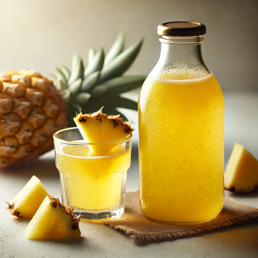 Kombucha maison à l'ananas