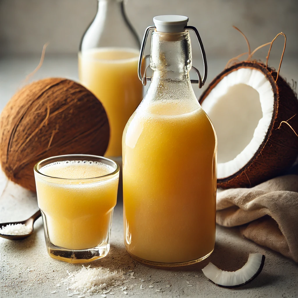 kombucha maison à la noix de coco