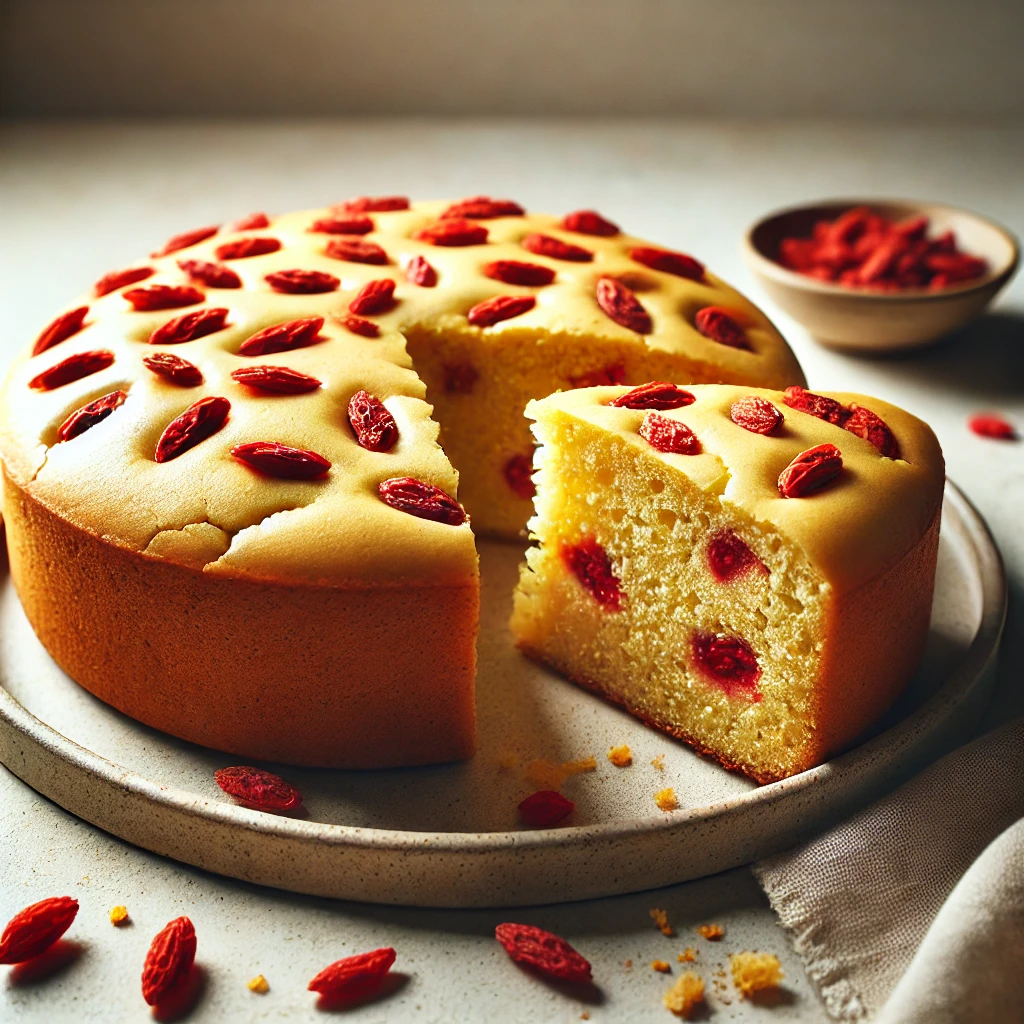 gâteau au yaourt moelleux aux baies de goji